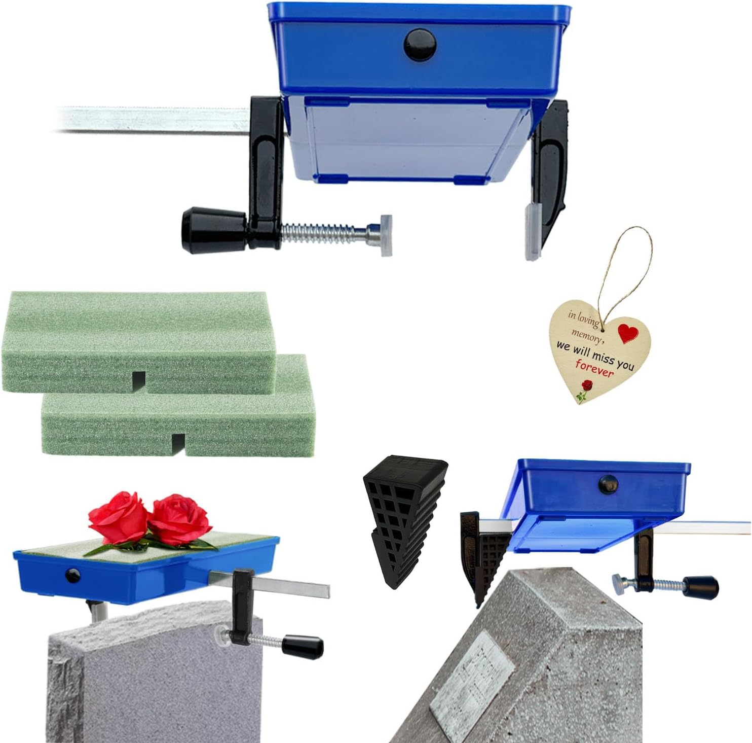 Amazon.com: Headstone Flower Saddle - Cemetery Saddles for Grave ...