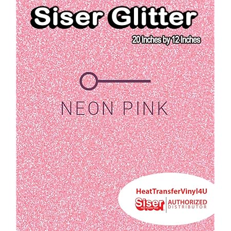 Amazon.com: Siser Glitter HTV 20" x 12" Sheet - Iron on Heat Transfer ...