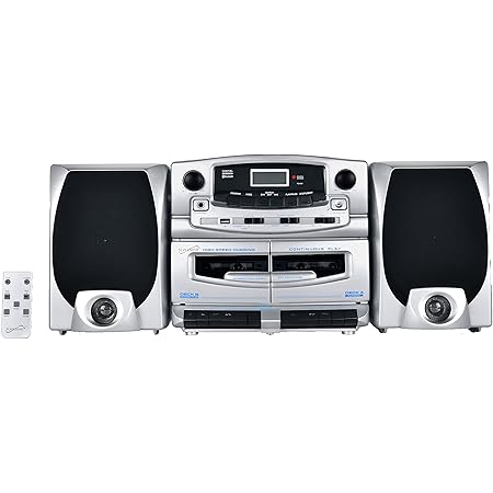 JENSEN® Portable Stereo Bluetooth CD Music System with Cassette and ...