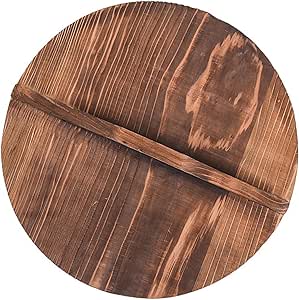 Amazon.com: Fenteer Wood Pan Lid, Skillet Cover, Thickened Lightweight ...