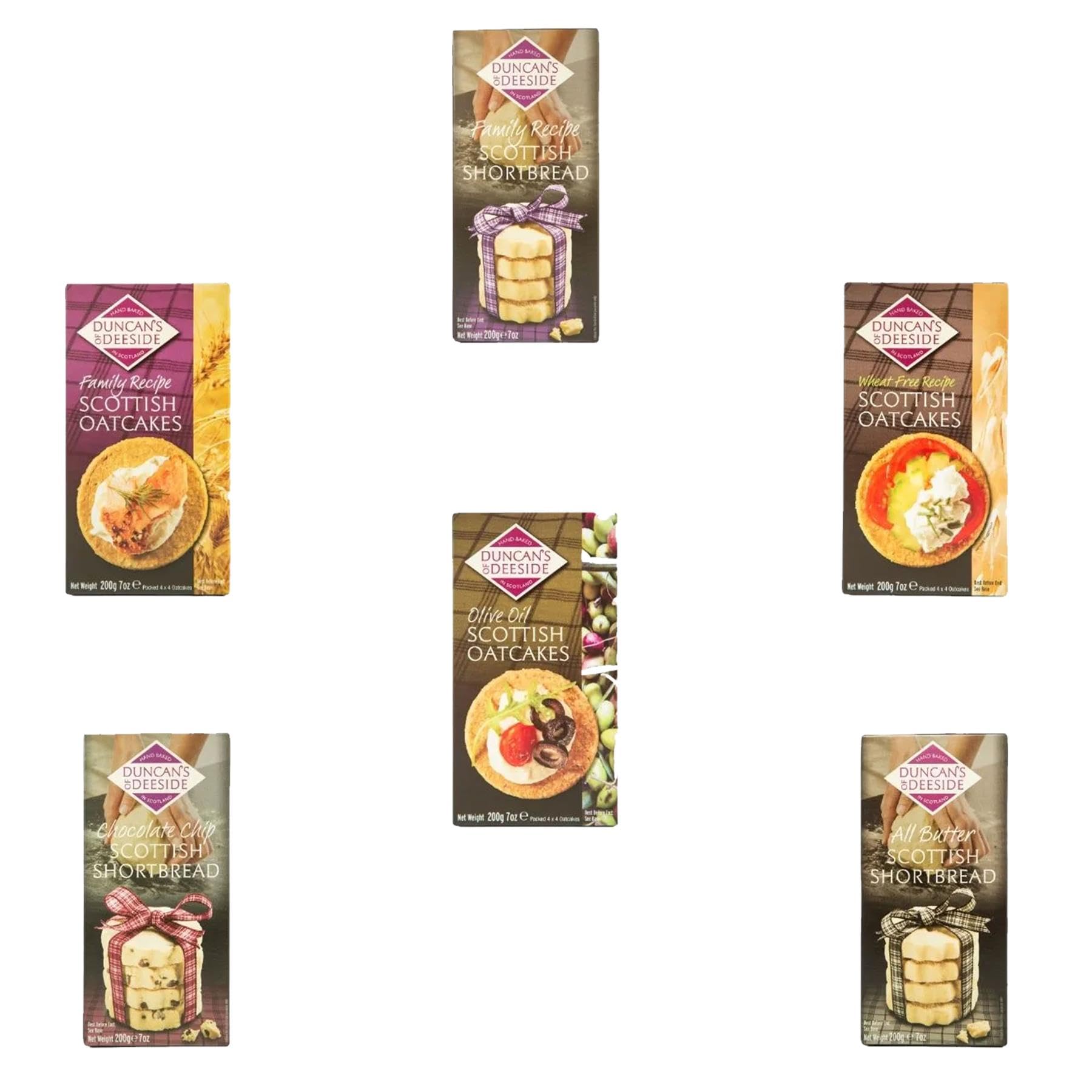 2 X 200g Duncan's Deeside Shortbread, OatCake Box Pick N Mix - Choose ...