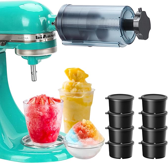 Amazon.com: Shave Ice Attachment for KitchenAid Stand Mixer,with 8 ...