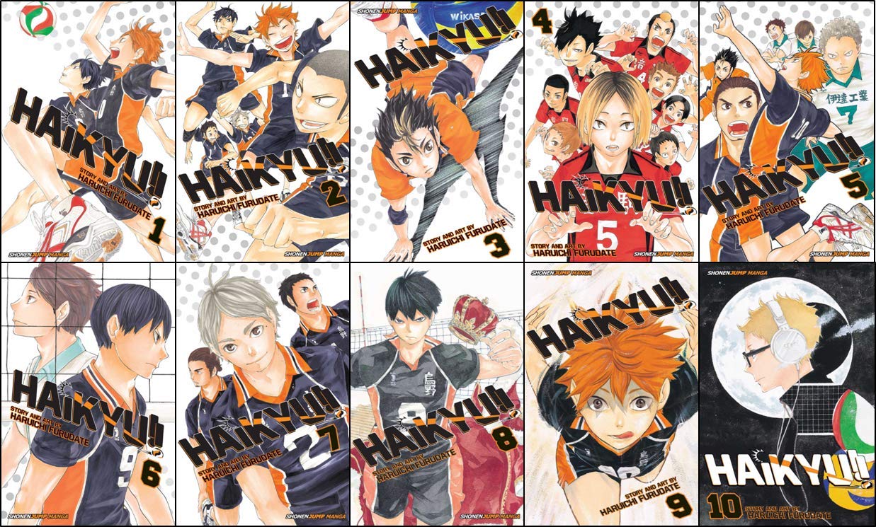Haikyu Manga Set, Vol. 1-10 : Haruichi Furudate: Amazon.com.mx: Libros