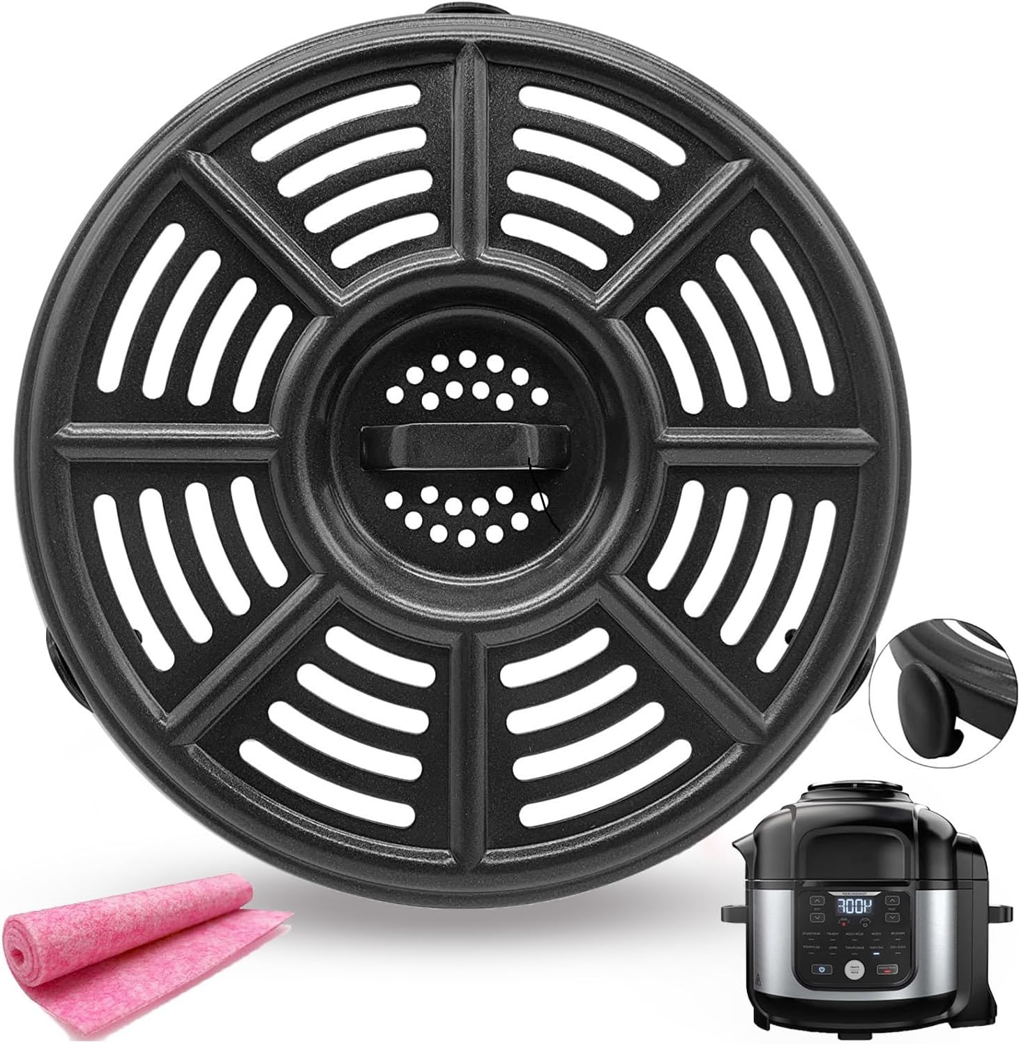 Amazon.com: QLRGNE Air Fryer Crisper Plate for 6.5QT Ninja FD302/OS301 ...