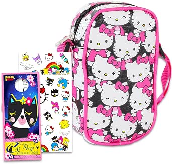 Amazon.com: Hello Kitty Crossbody Bag Set - Handbag Bundle with Purse ...