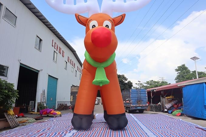 Amazon.com: 26FT Inflatable Reindeer Christmas Xmas Holiday Celebration ...