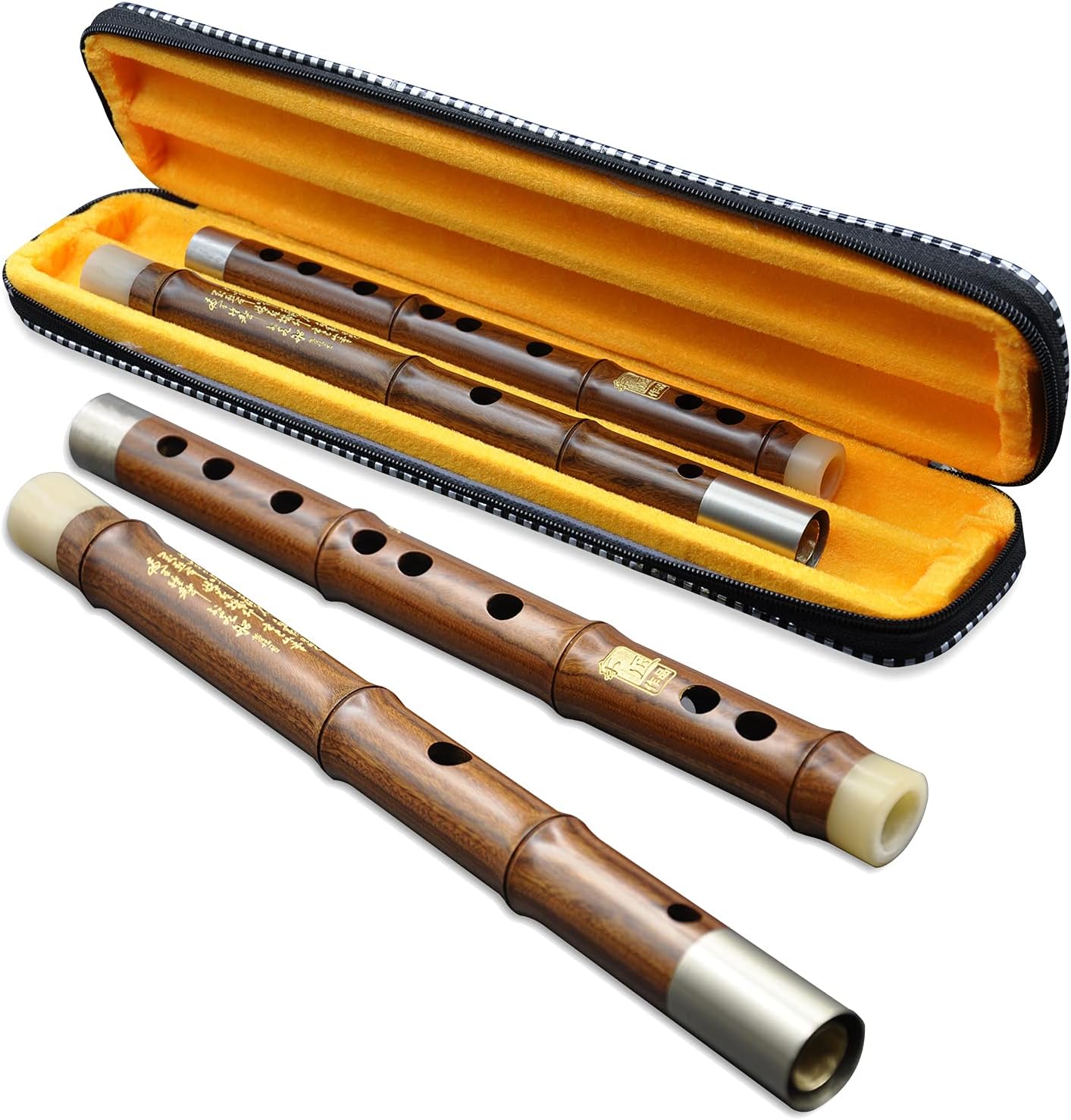 Amazon.com: Professional Red Sandalwood Chinese Flute Dizi－ With USA ...