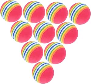 Amazon.com : VOSAREA 10Pcs Eva Rainbow Floating Balls for Cats Kittens ...