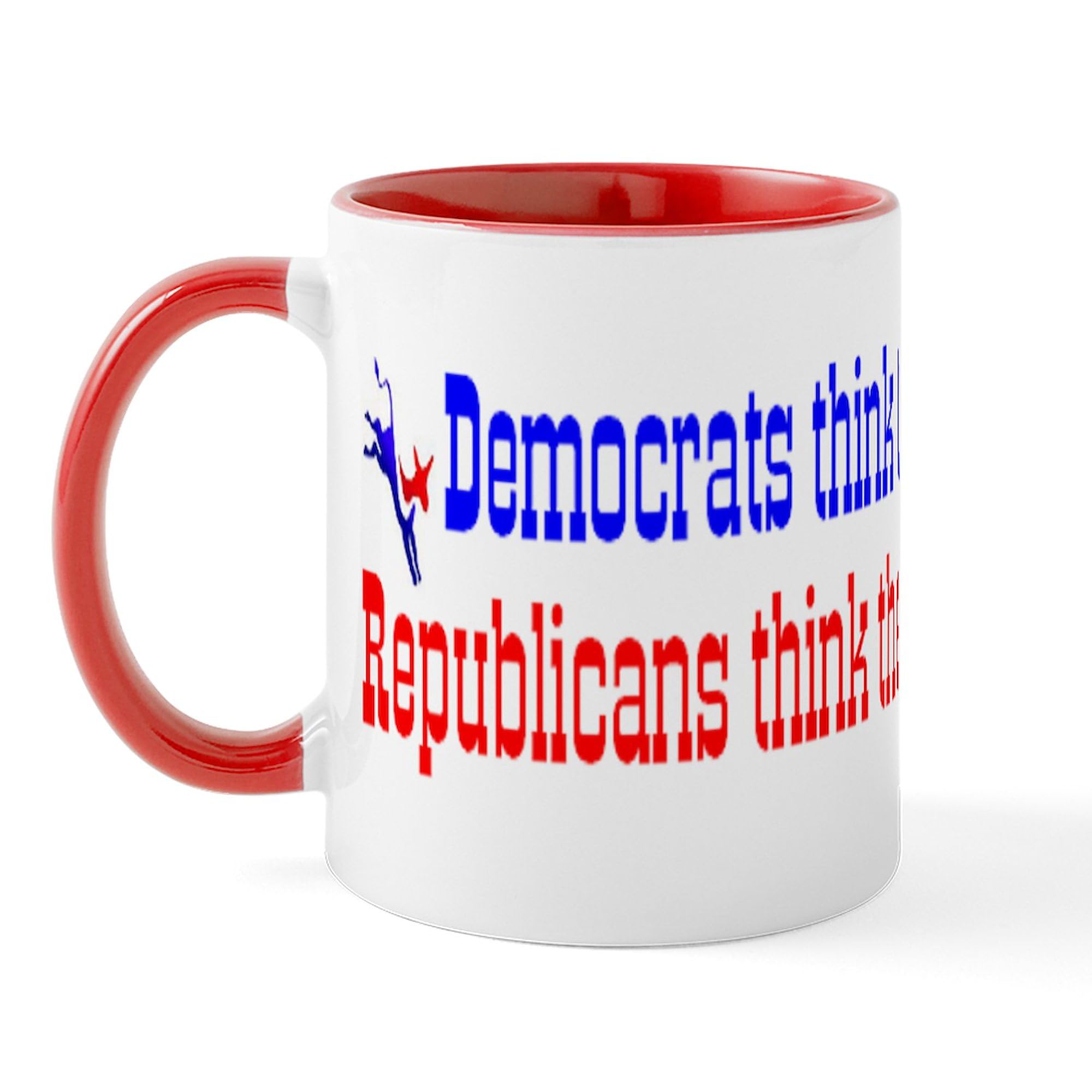 Amazon.com | CafePress Democrats Vs. Republicans Mug 11 oz (325 ml ...