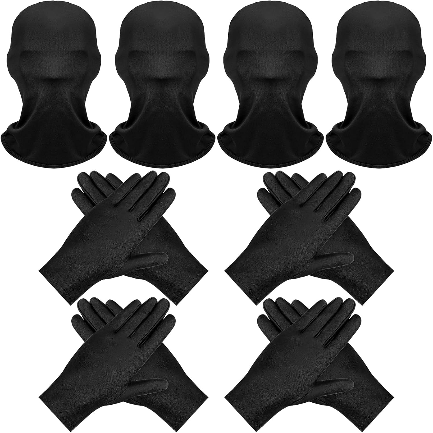 Amazon.com: Coume 8 Pcs Halloween Faceless Mask and Gloves Full Face ...