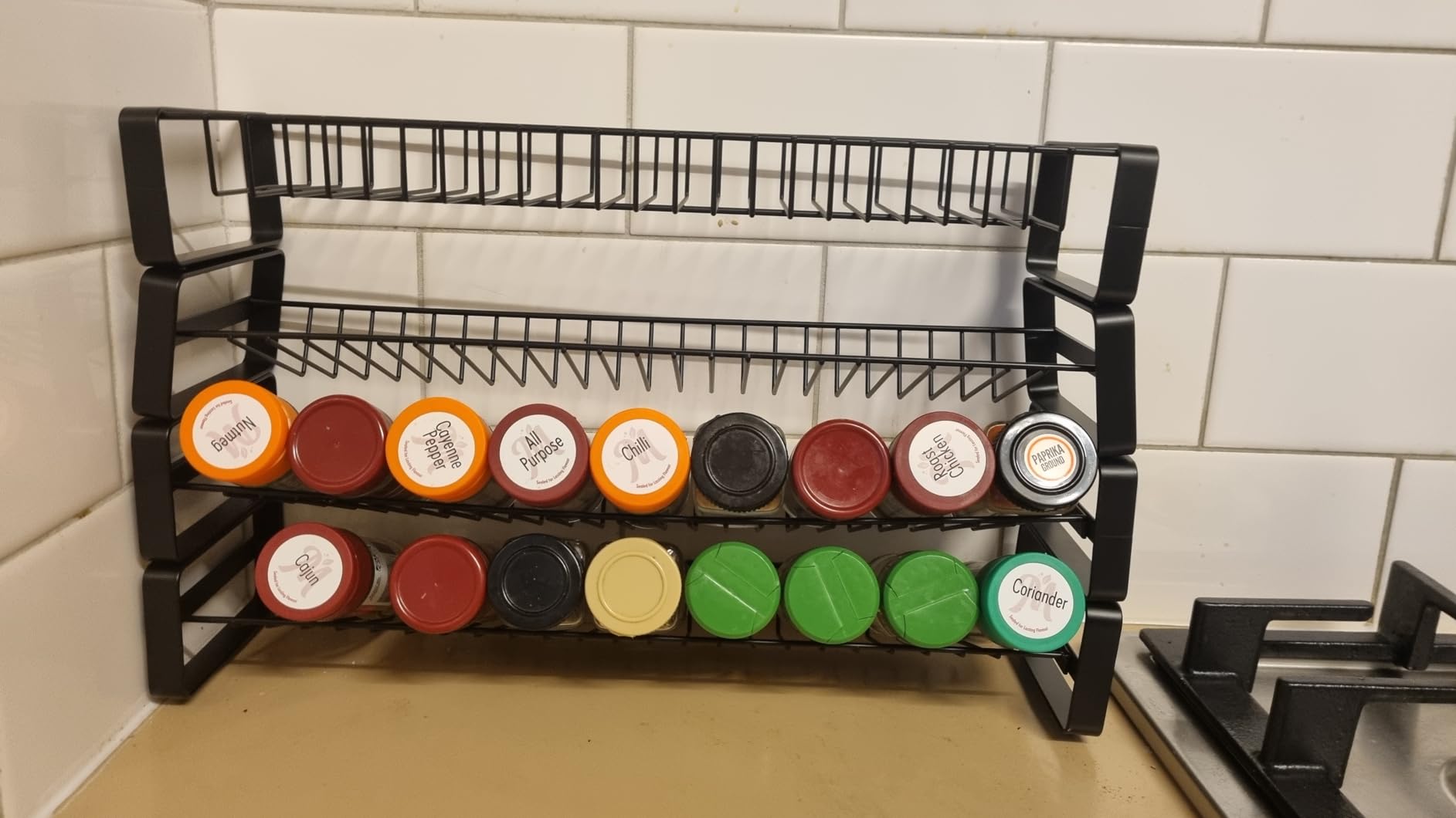 JONYJ Spice Rack Organizer for Cabinet, 4-tier Spice Organizer ...