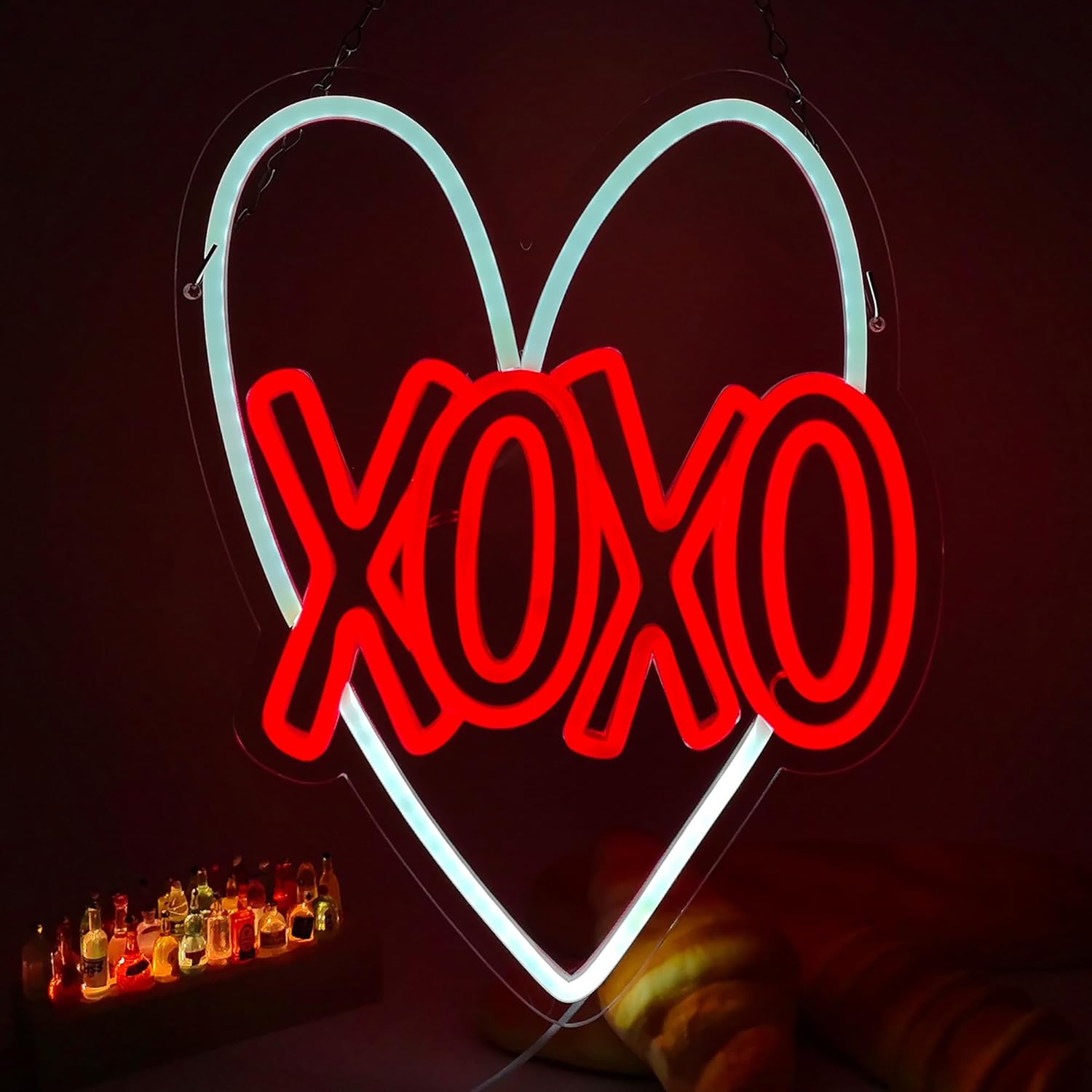 Amazon.com : XOXO Neon Light Dimmable Love Valentine's Day LED Neon ...