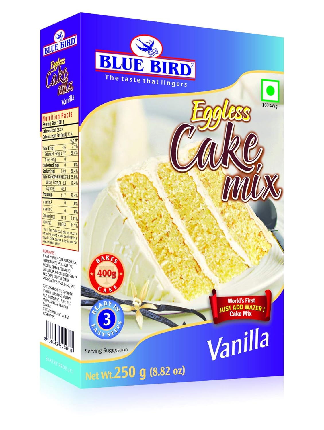 Blue Bird Cake Mix, Vanilla, 250g : Amazon.in: Grocery & Gourmet Foods