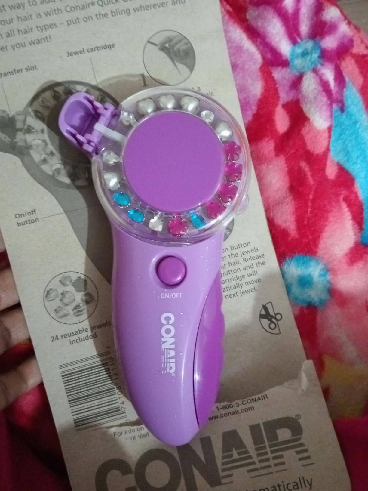 Buy Conair Quick Gems Hair Jeweler, Purple by Conair Online at Low ...