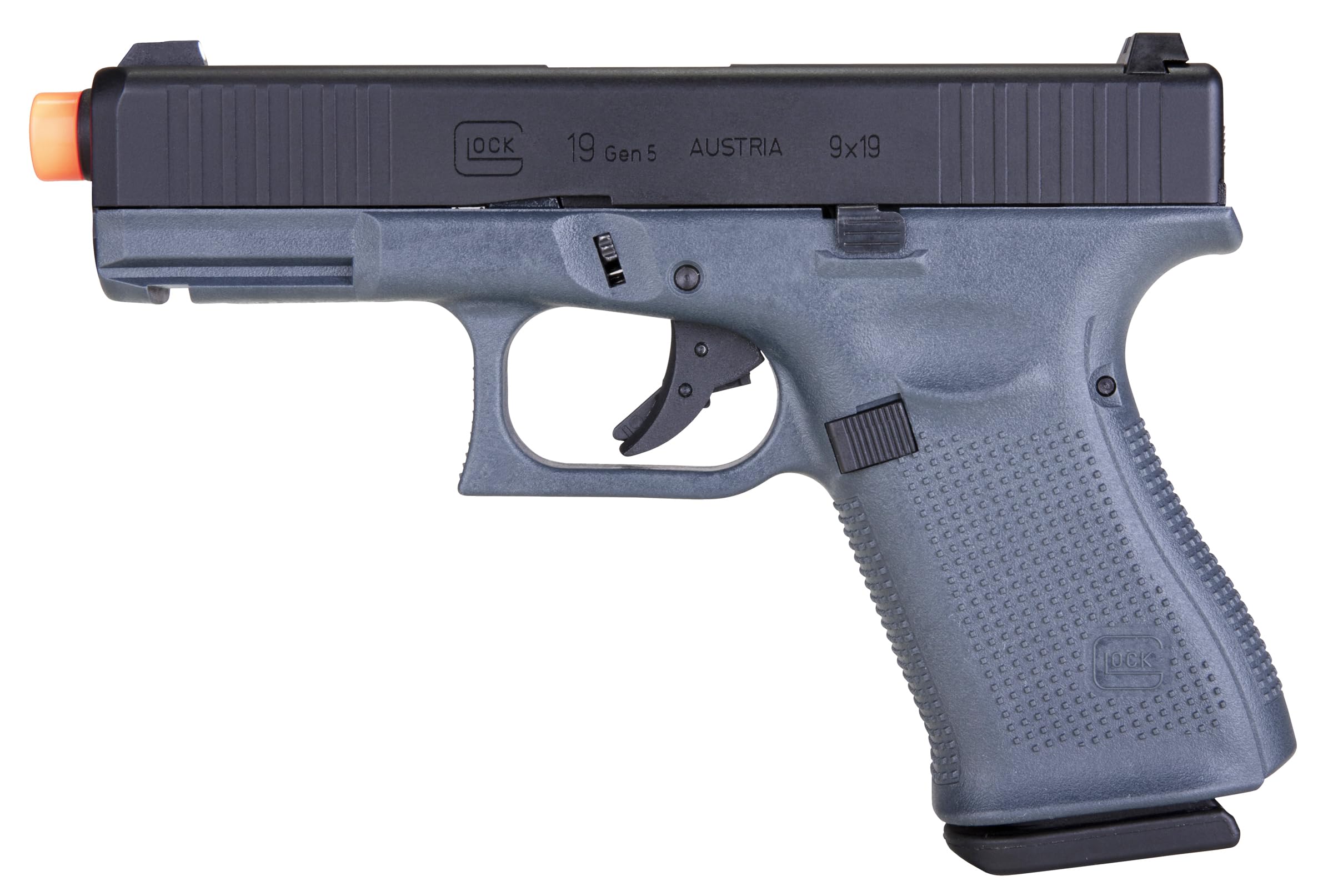 Amazon.com : Glock 19 Gen5 GBB 6mm BB Pistol Airsoft Gun, Tungsten Gray ...