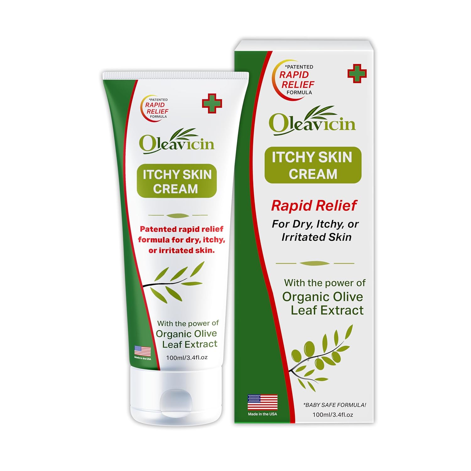 Amazon.com : Oleavicin Organic Extra Strength Anti-Itch Cream for Dry ...