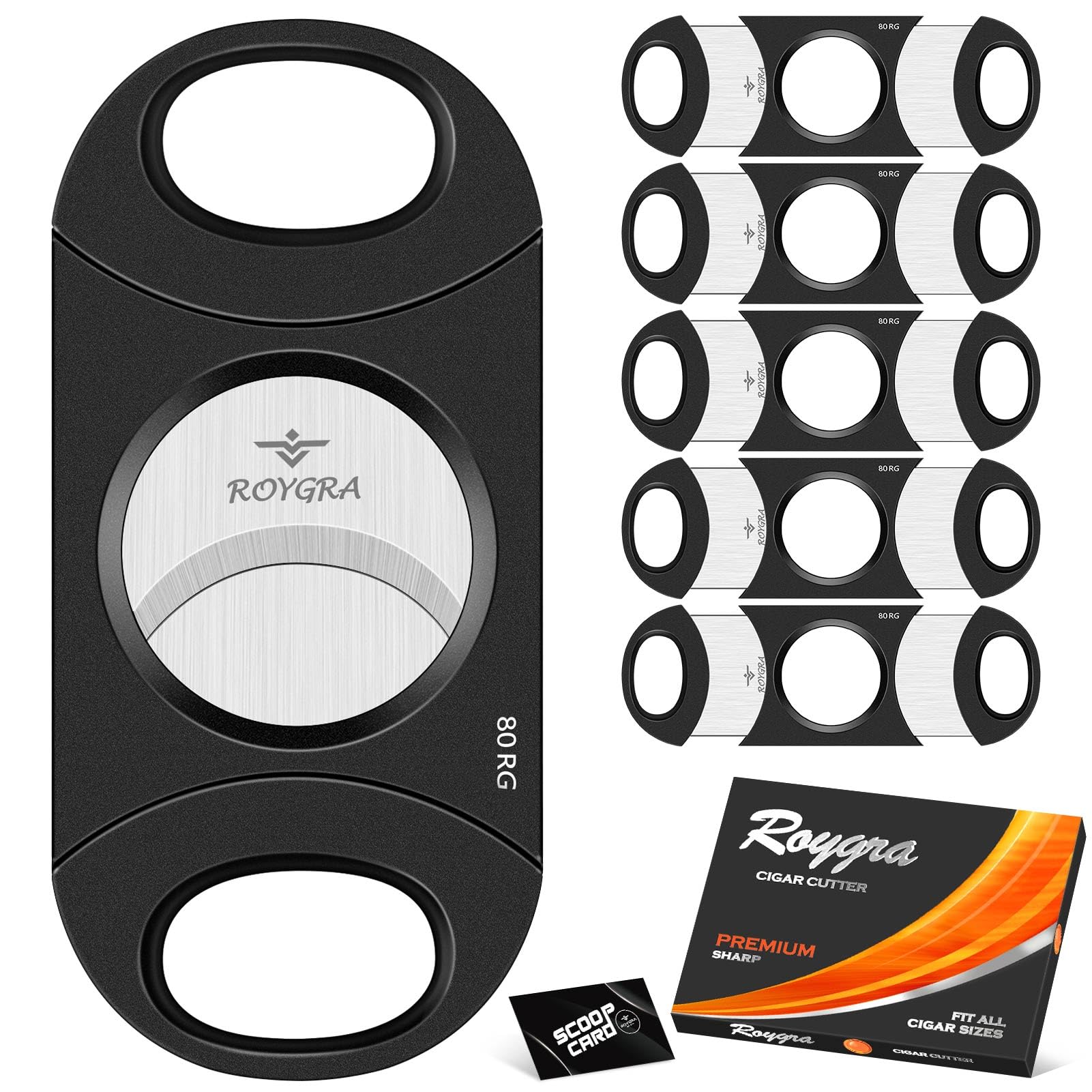 Amazon.com: roygra Cigar Cutter, Ultra Large 80 Ring Fit All Cigar ...