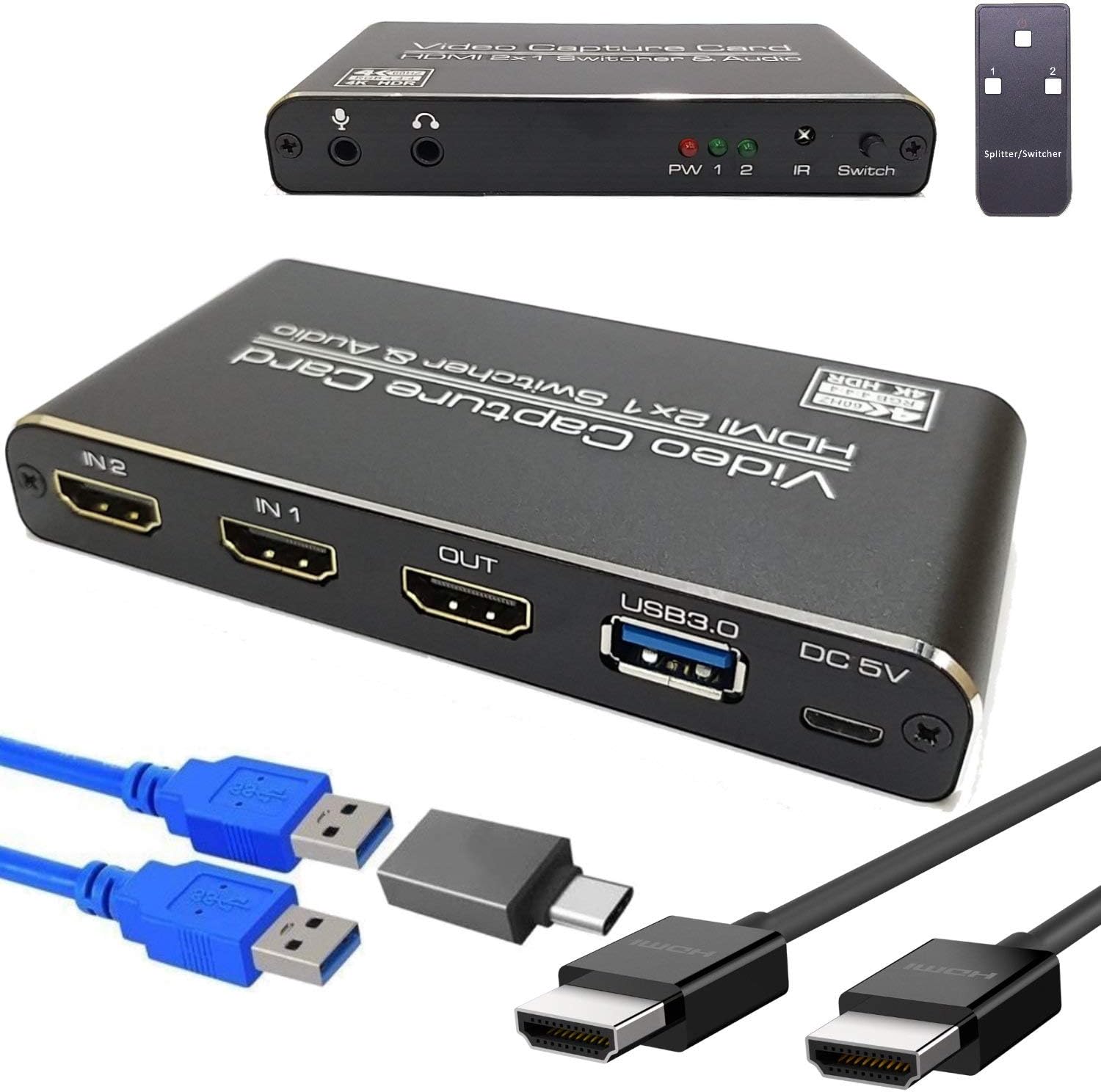 Amazon.com: HeavenBird 4K HDMI Video Capture Card, Gaming Capture Card ...