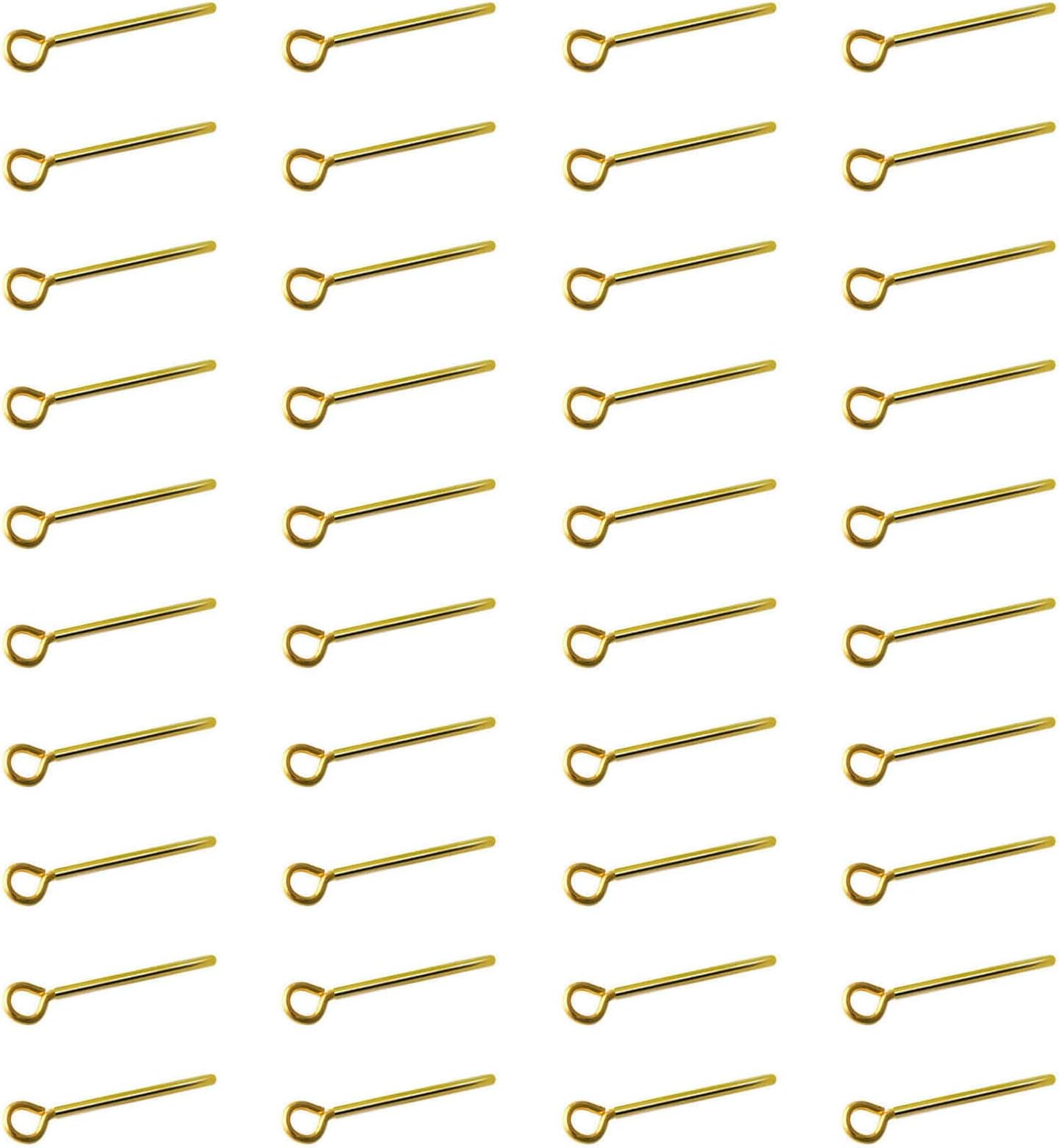 Amazon.com: Ruwado 300 Pcs Open Eye Pins Wire Metal Needle Pins for ...
