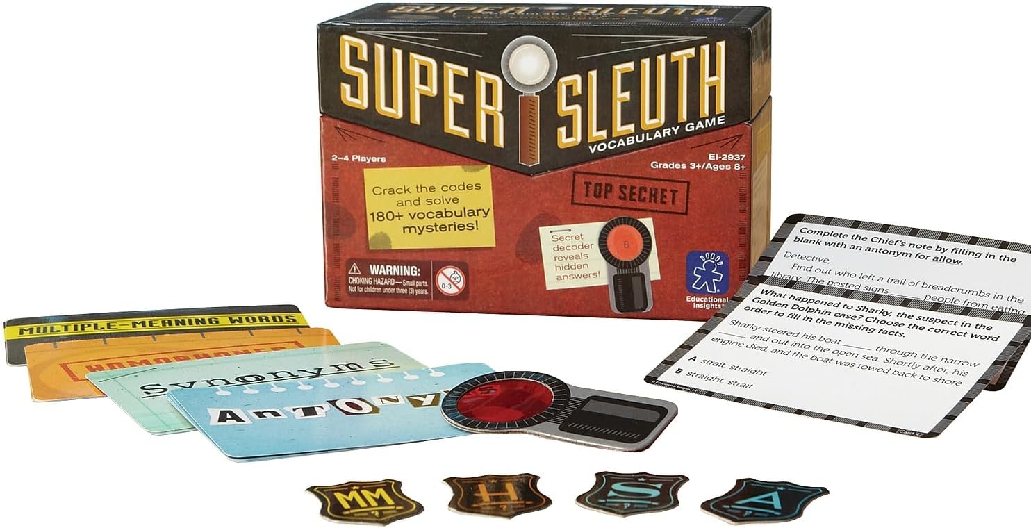 Educational Insights Super Sleuth Vocabulary Game, Card Games - Amazon ...