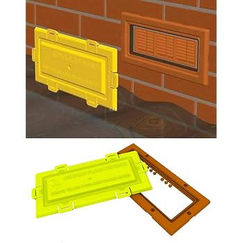 Airbrick flood water defence Protection cover and Terracotta frame ...