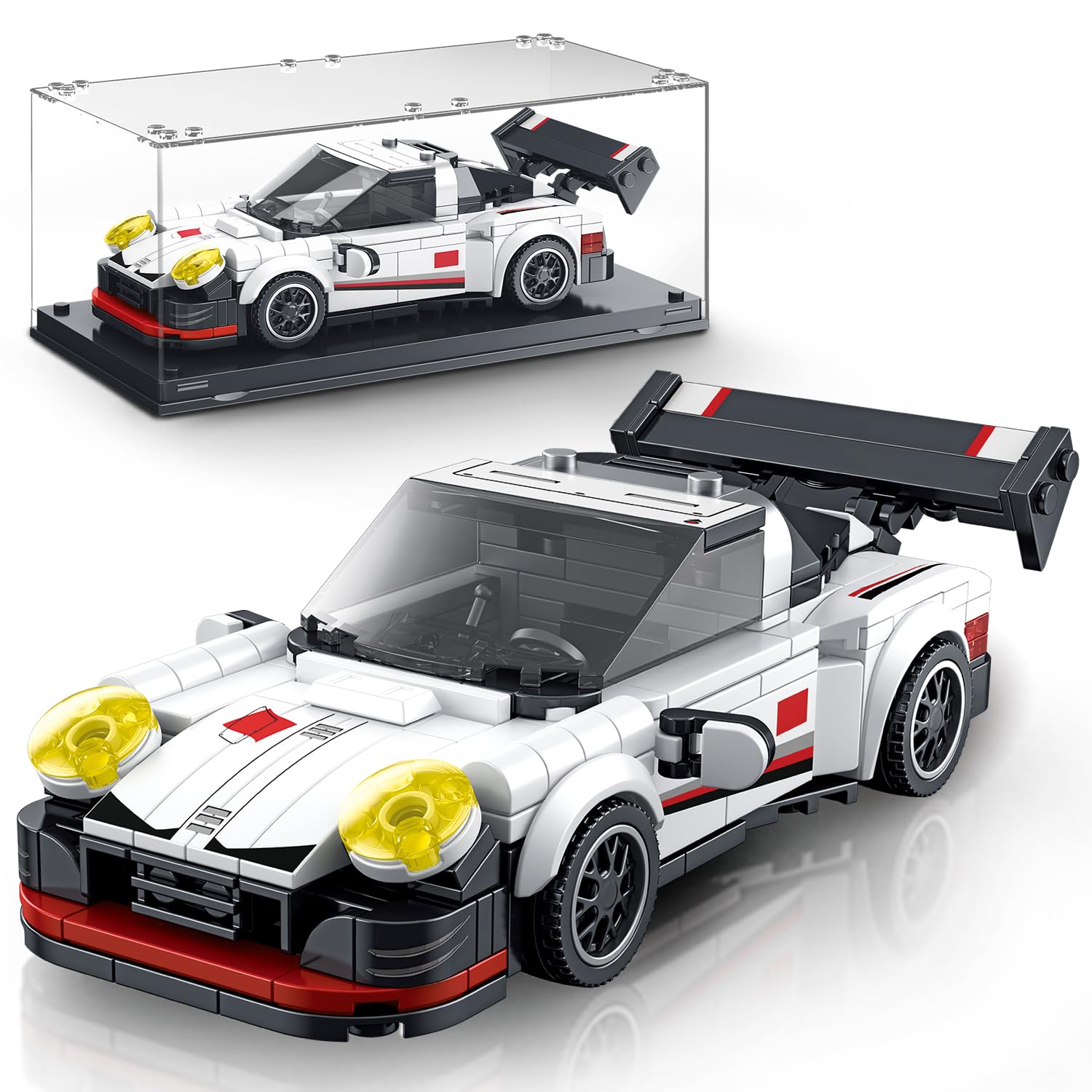 Amazon.com: VGD Car Building Sets with Display Case, Classic Model Car ...