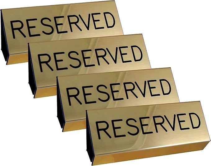 Amazon.com: Swanson Christian Products Reserved Table Signs - Reserved ...