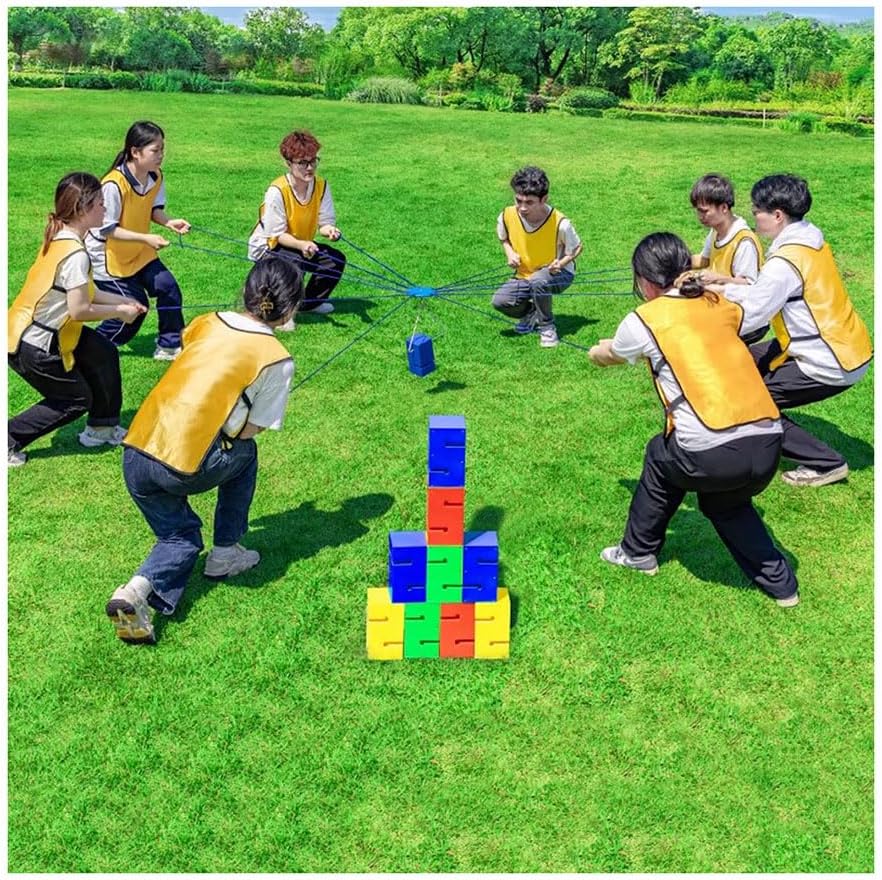 Amazon.com: Field Day Teamwork Games, Teamwork Block Stacking Game ...