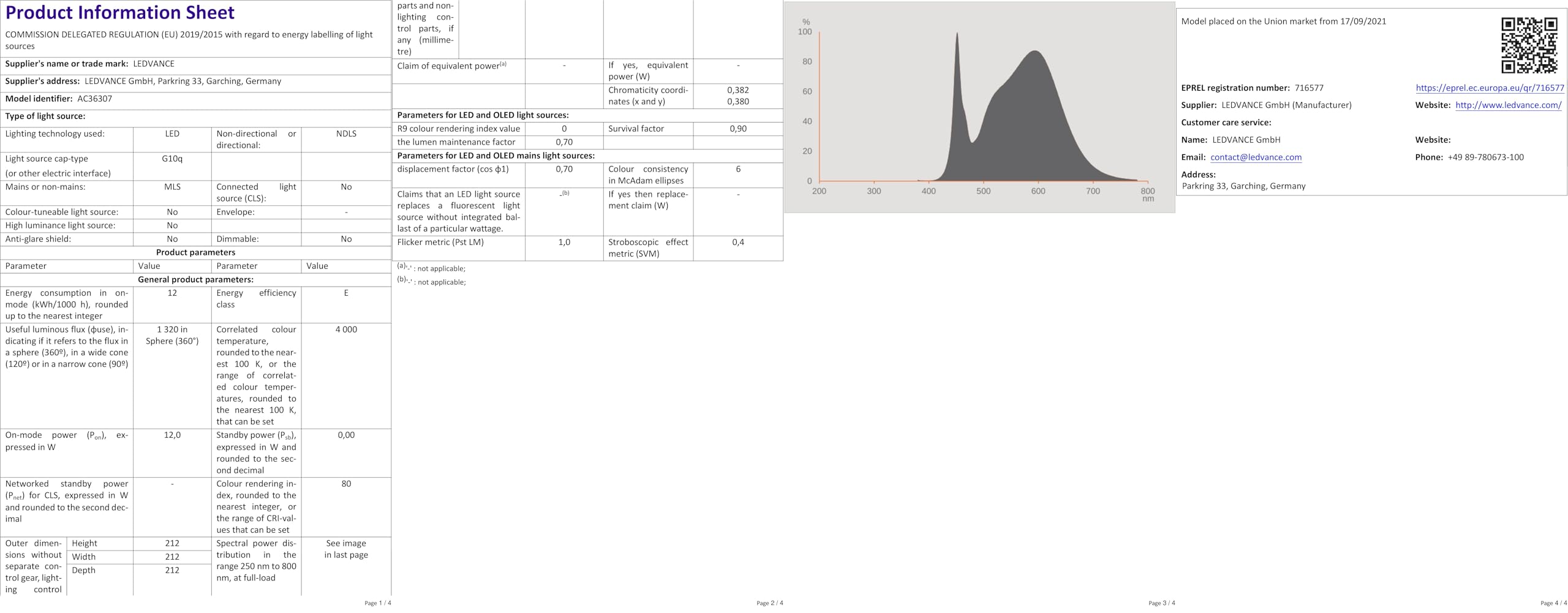 Ledvance LED Tube T8 Value (EM/Mains) Standard Output 7 W 850 lm - 840 ...
