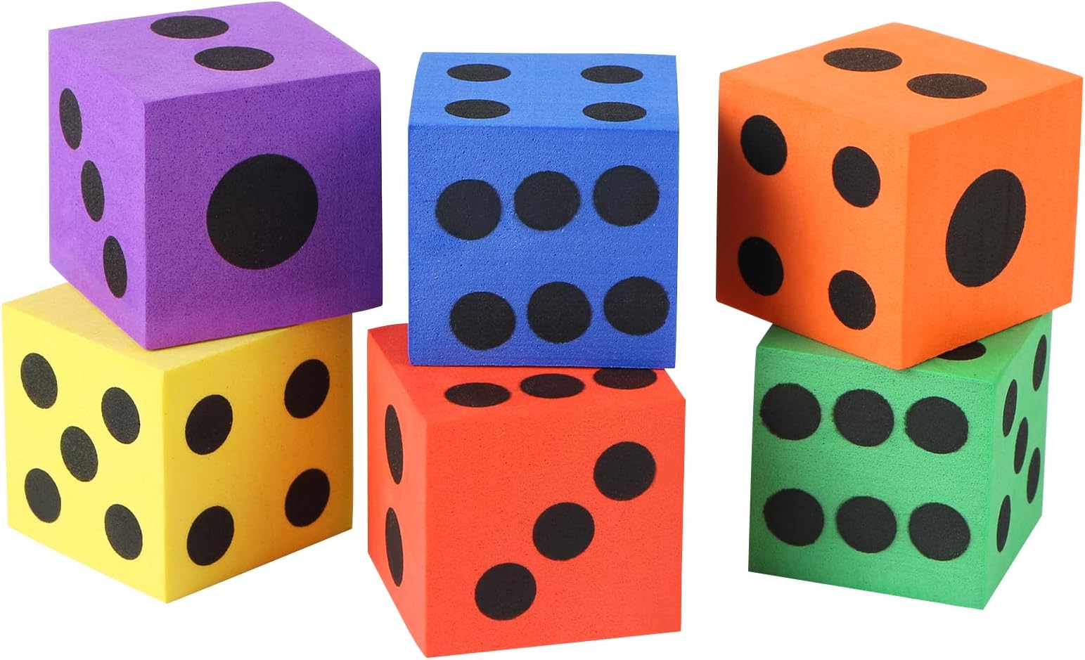 Amazon.com: Teacher Created Resources Traditional Foam Dice, Grades K-4 ...