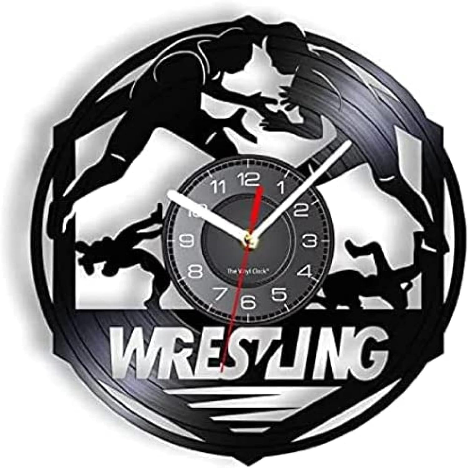 Amazon.co.jp: Wall Clock 12" Wrestler Fighting Freestyle Fighting ...