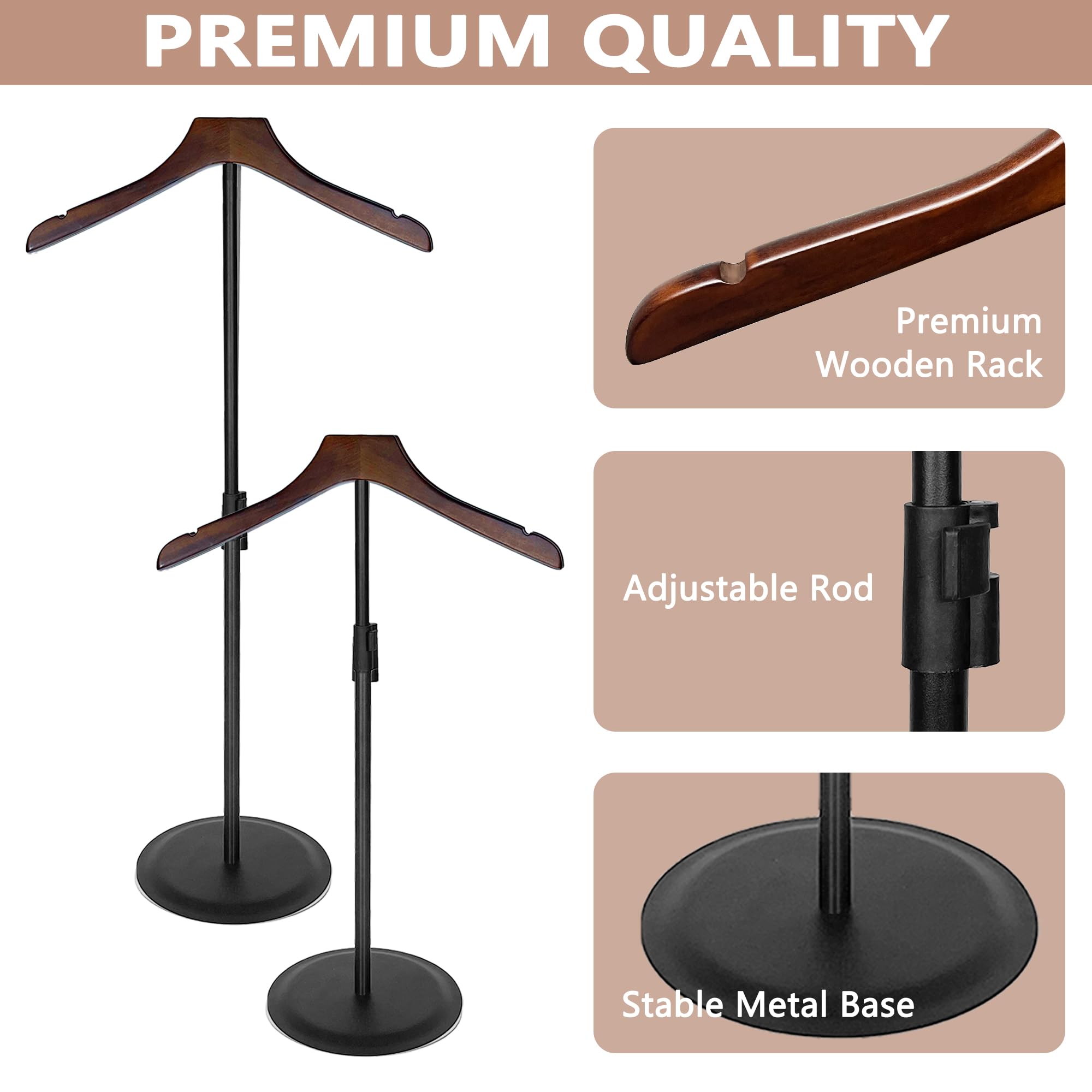 KORETECH 4 Pack Shirt Display 35" Height Adjustable Shoulder Stand ...