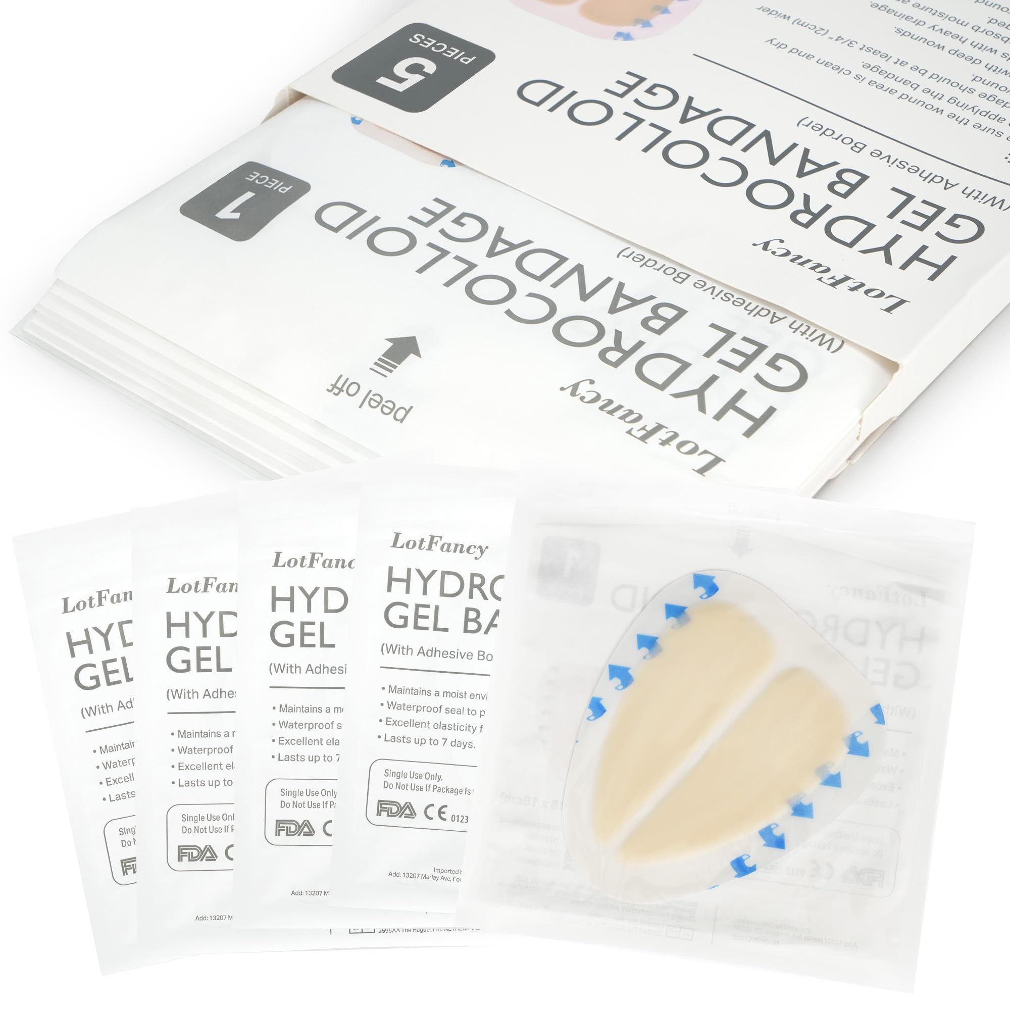 Hydrocolloid Dressing For Sacral Wounds LotFancy Sacral Hydrocolloid ...