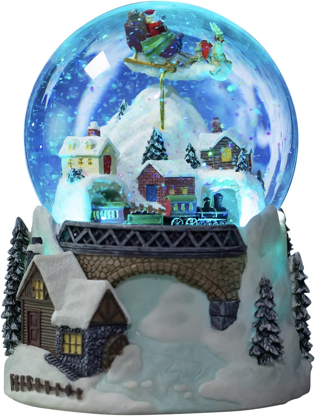 Amazon.com: Roman 37753 Glitterdomes Snow Globe 150mm Musical with ...