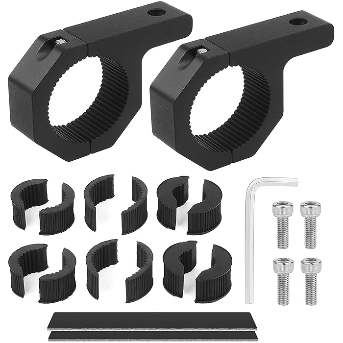 Buy 2 Pack Off-Road ATV UTV Light Bar Mounts Mounting Bracket Bar Clamp ...