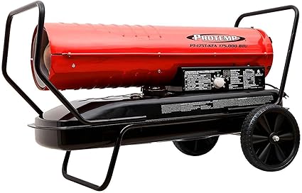 Amazon.com: Protemp 175,000 BTU Kerosene Diesel Forced Air Heater ...