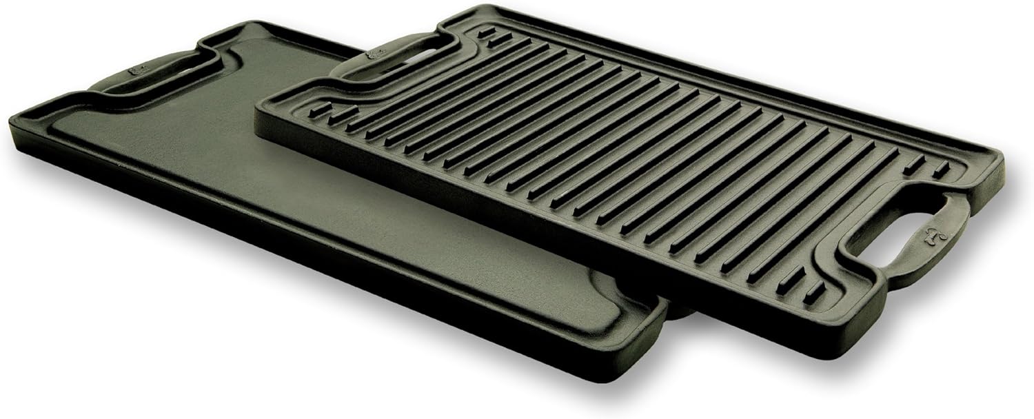 Amazon.com: Emeril by All-Clad E6019764 Cast-Iron 2-Burner Reversible ...