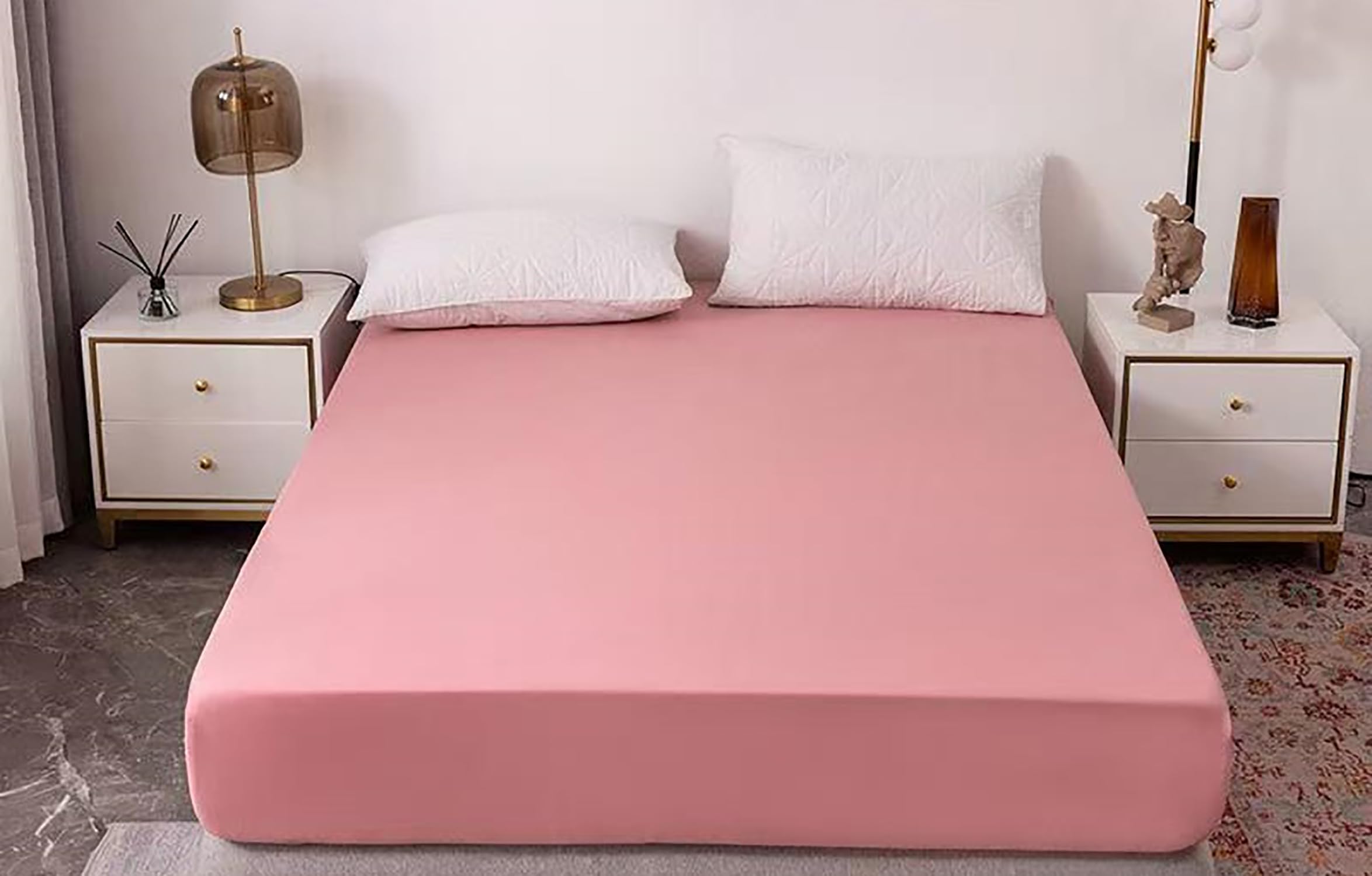 Amazon｜CLEKOD ボックスシーツ セミダブル ベッドカバー マットレスカバー ベッドシーツ 速乾 厚手 洗える ボックスシーツ 素肌にやさしい 高密度生地 おしゃれ 北欧 敷き布団 ...