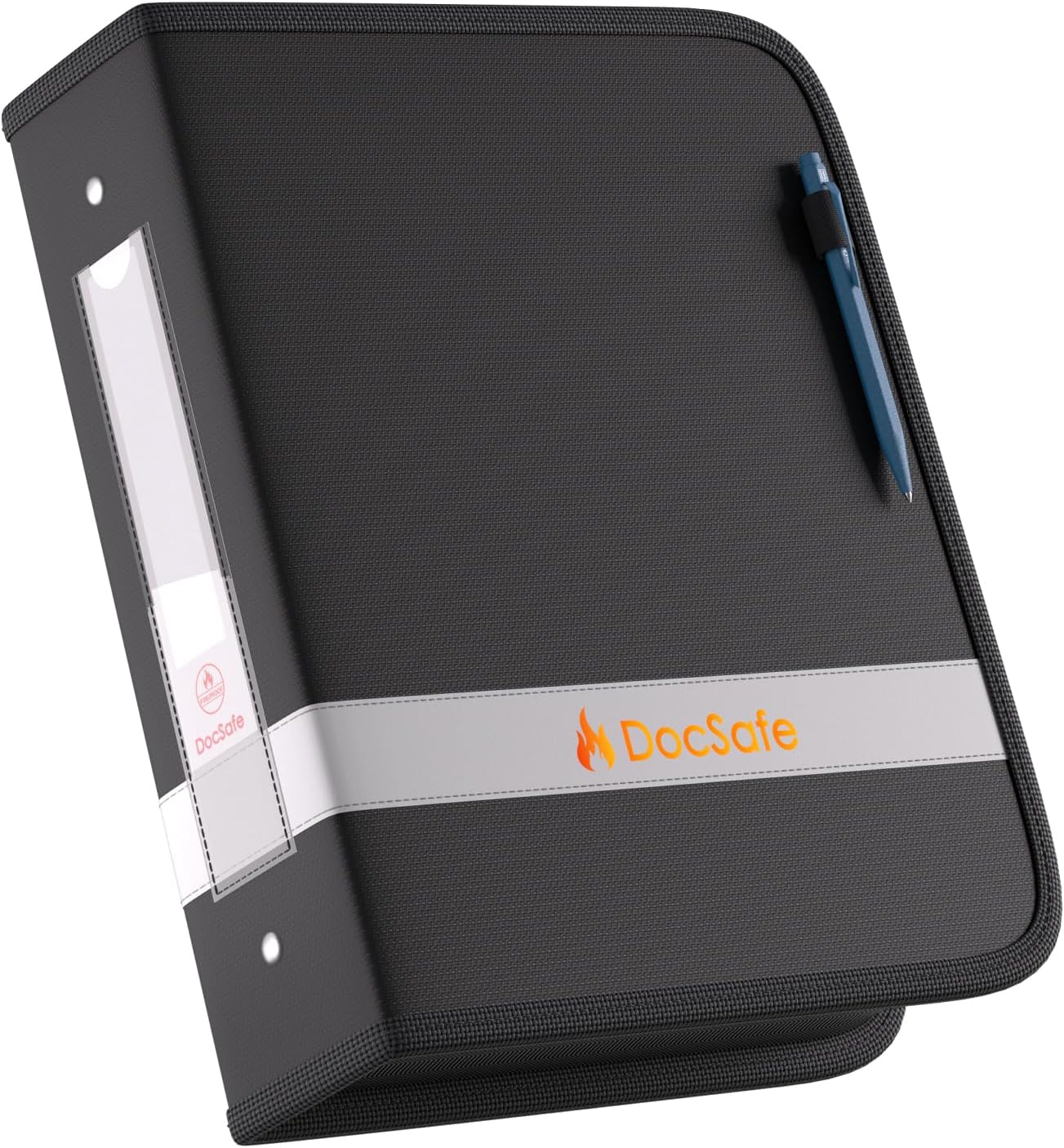 Amazon.com : DocSafe 3 Ring Binder with Zipper,Fireproof 2 Inch Round ...