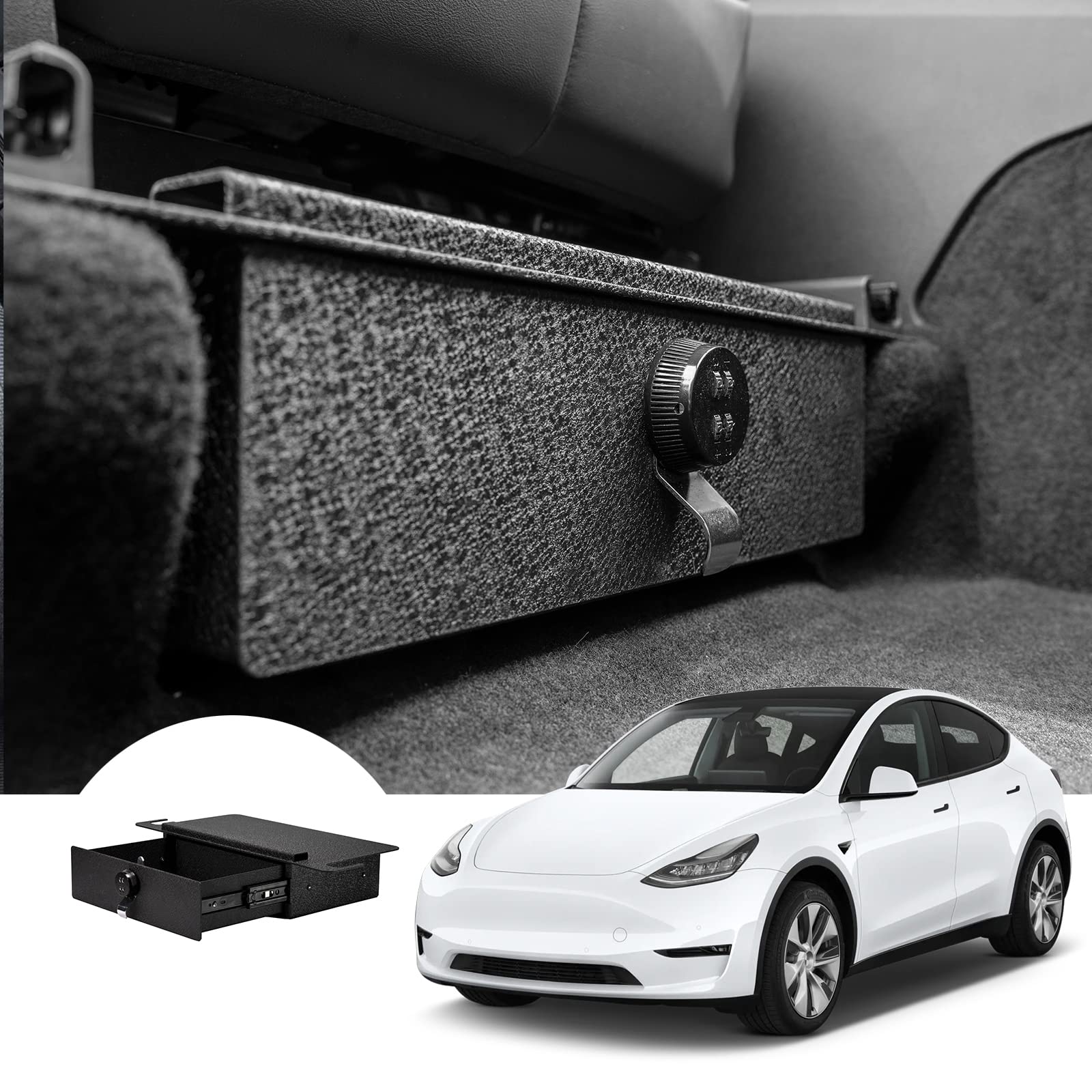 WASAI Underseat Gun Safe Vault - Premium Underseat Drawer Safe ...