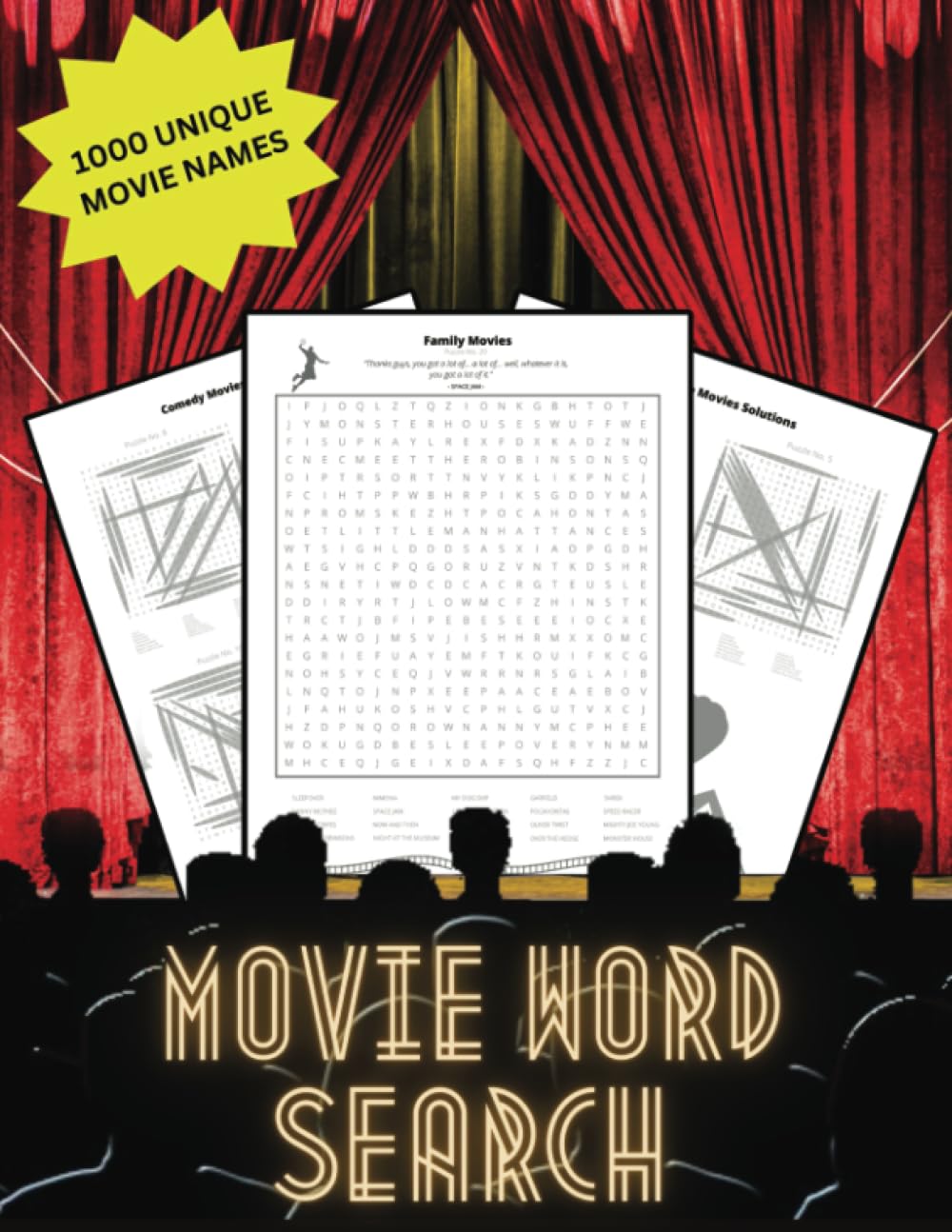 Movie Word Search for Adults: Movie Themed Word Search Puzzles for ...