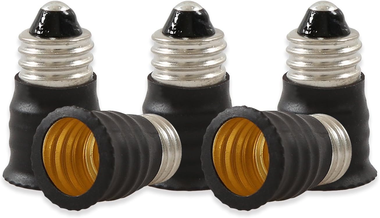 (E11 to E12) - Mini Candelabra E11 Base Screw Socket to Candelabra E12 ...