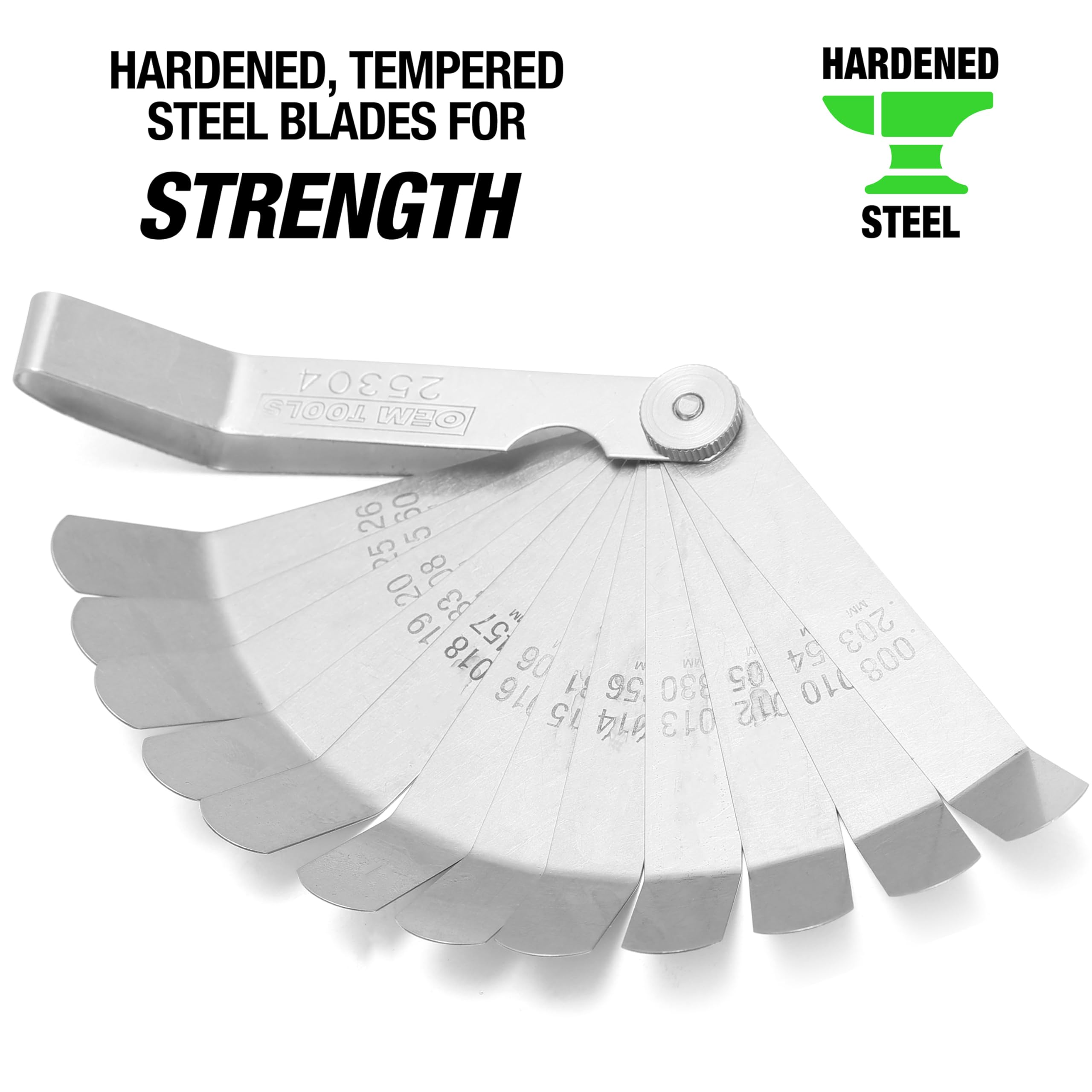 Snapklik.com : 25304 12-Blade Gauge Value Tap Feeler, Motorcycle Feeler ...