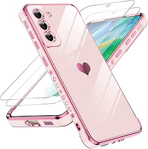 Amazon.com: LeYi for Samsung Galaxy S21 FE Case: with Tempered Glass Screen Protector [2 Pcs ...