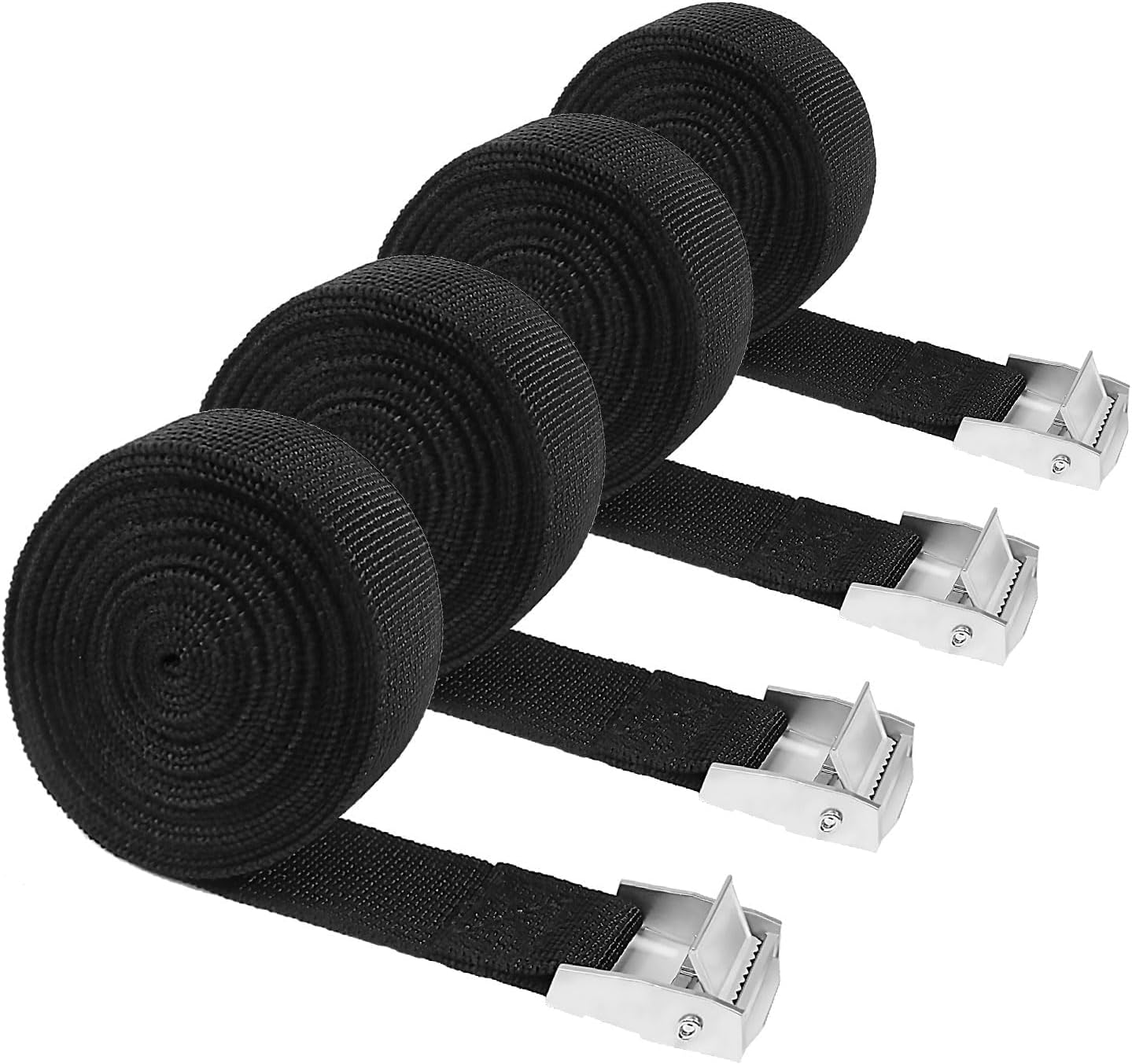 Soodyoow Tie Down Straps, 4 Pcs Straps Heavy Duty, 3M x 25mm Ratchet ...