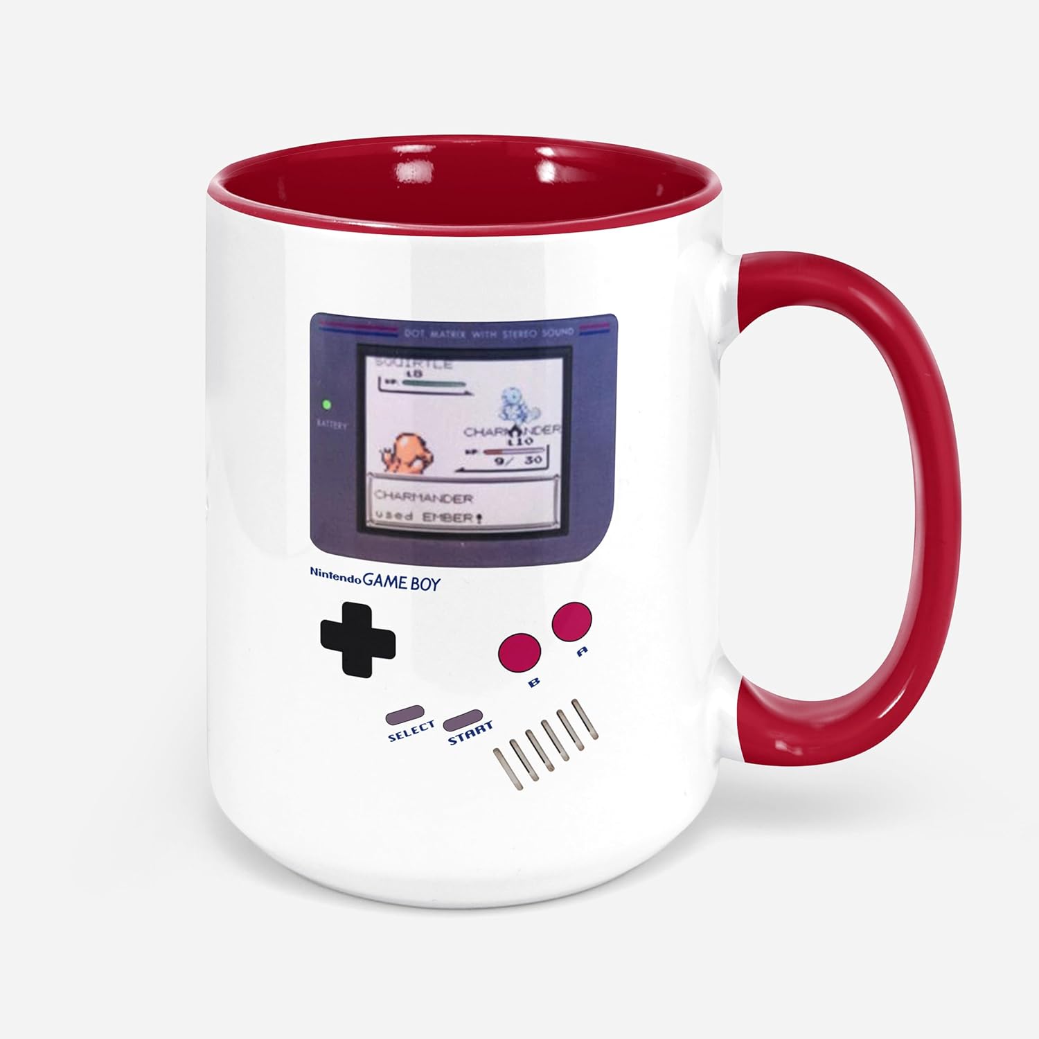 Amazon.com: Game Coffee Mug Gift for Gamer With Retro Gameboy Scenes ...