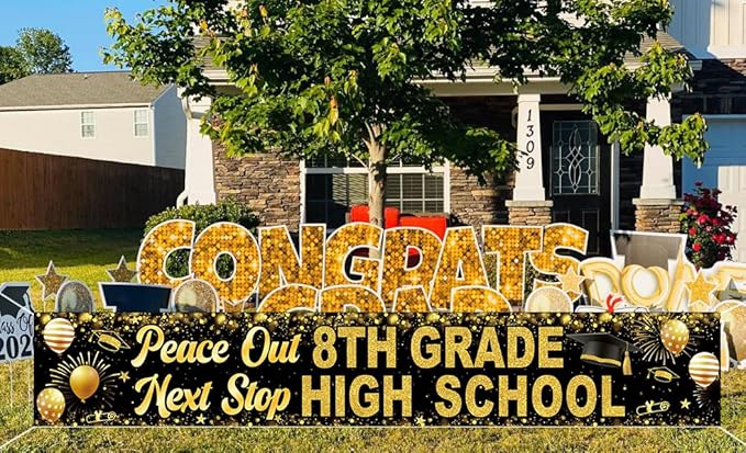 Amazon.com: 8TH Grade Graduation Decorations 2025, 8TH Grade Graduation ...