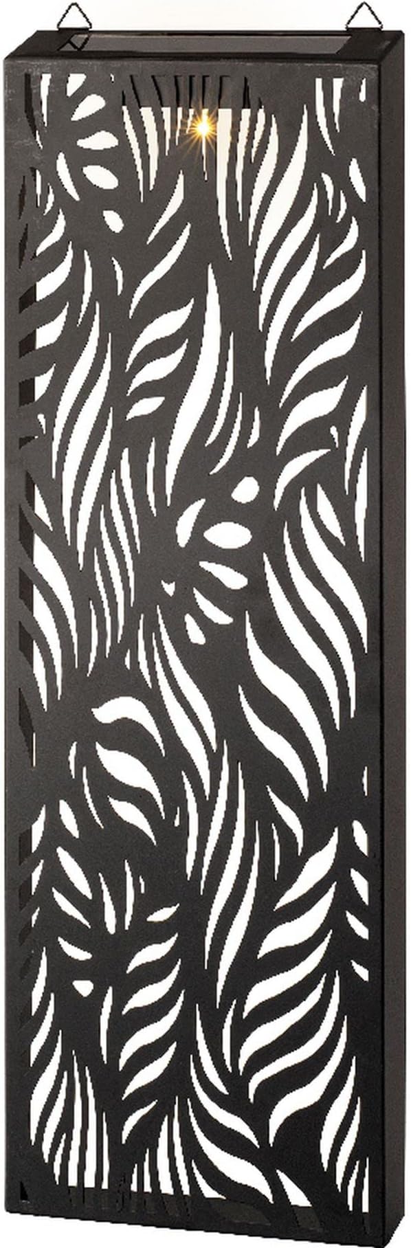 U.saf Decorative Metal Wall Art Solar Light with Automatic LED - Warm ...