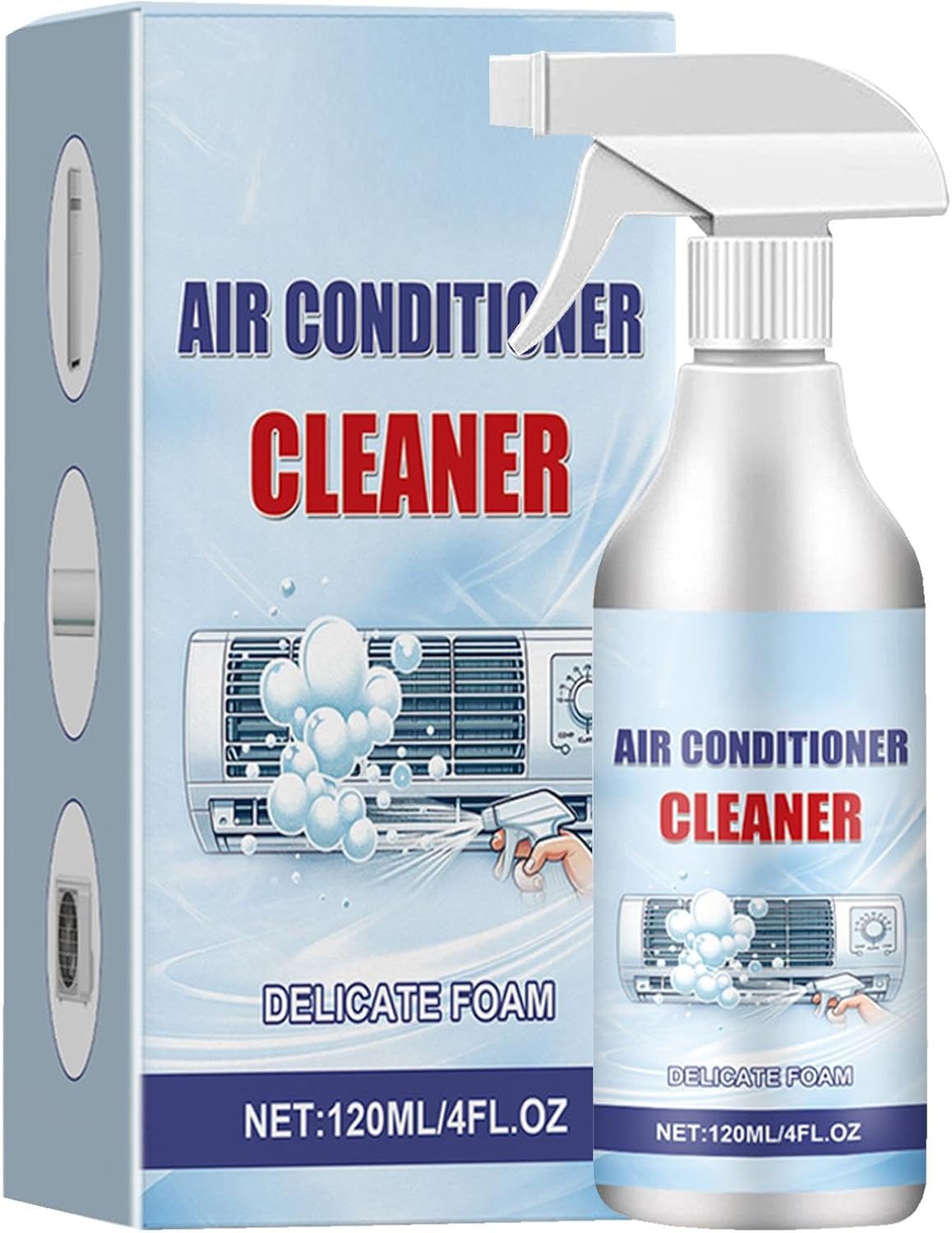 Air Conditioner Cleaner Spray - 120ml Ac Coil Cleaner Foaming,Multi ...