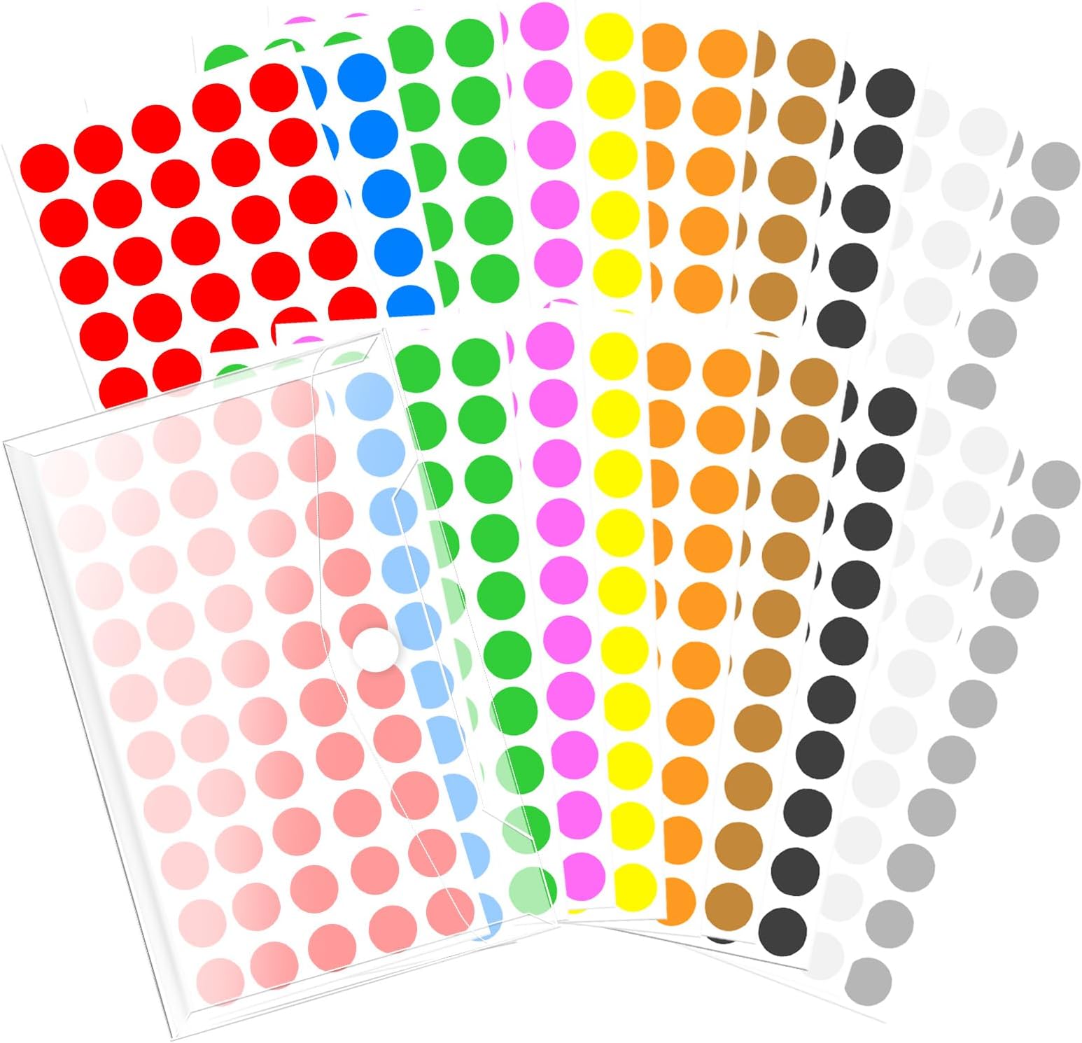 Amazon.com : Pack of 2400 3/4" Round Color Coding Circle Dot Sticker ...